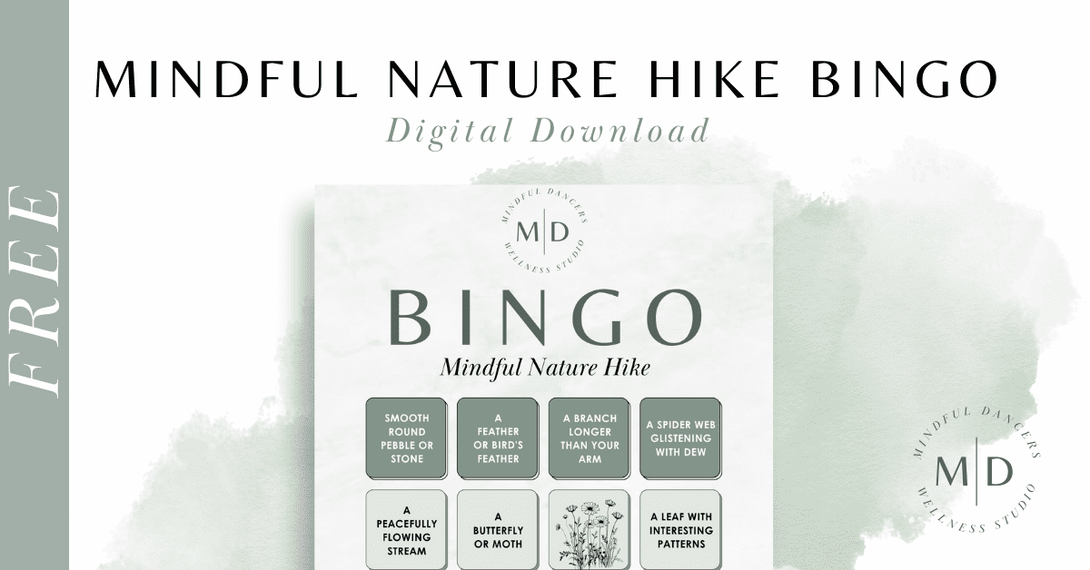 Rhee Gold's DanceLife Store - Mindful Nature Hike Bingo