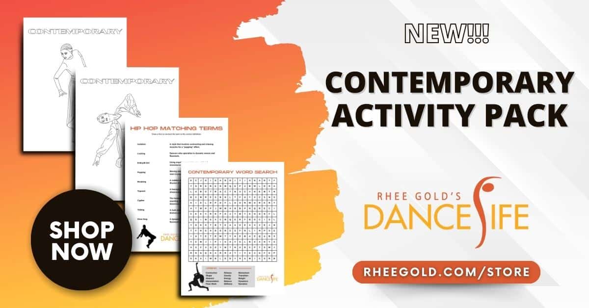 Rhee Gold's DanceLife Store - Contemporary Activity Sheets Packet
